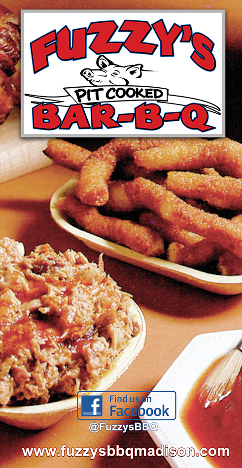 Fuzzy's Bar-B-Q Menu- Madison, NC